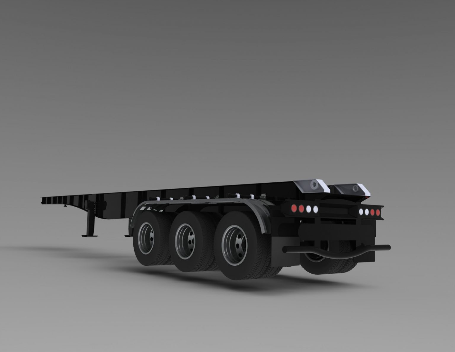 Blocos FP 3D: Chassi de Carreta – Blocos CAD Fábrica do Projeto